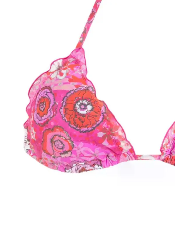 AMIR SLAMA Floral Print Bikini