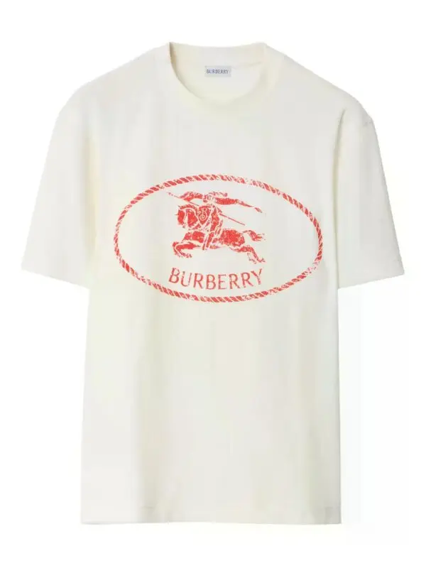 Burberry Logo-Print T-Shirt - White | Editorialist