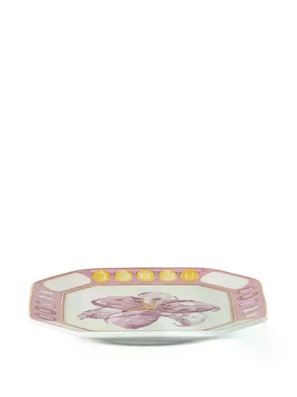 SWAROVSKI Floral-print Plate