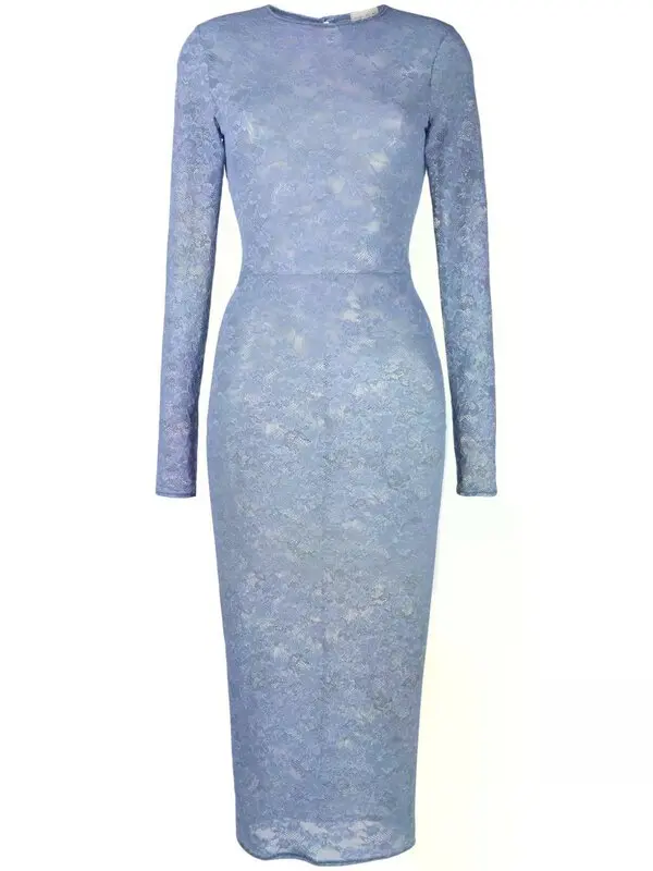 FLEUR DU MAL Le Stretch Lace Midi Dress