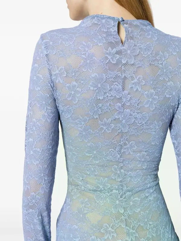 FLEUR DU MAL Le Stretch Lace Midi Dress