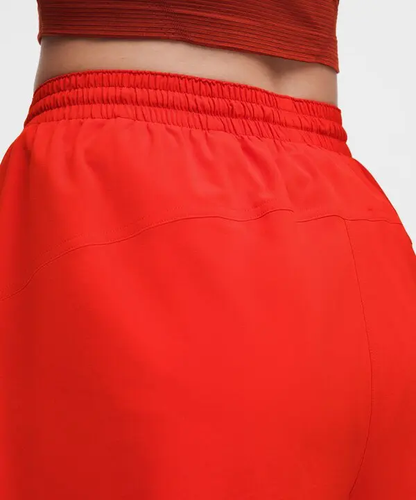 Lululemon Pace Rival High-rise Short 3" With Drawstring And Pockets - Cherry Ember