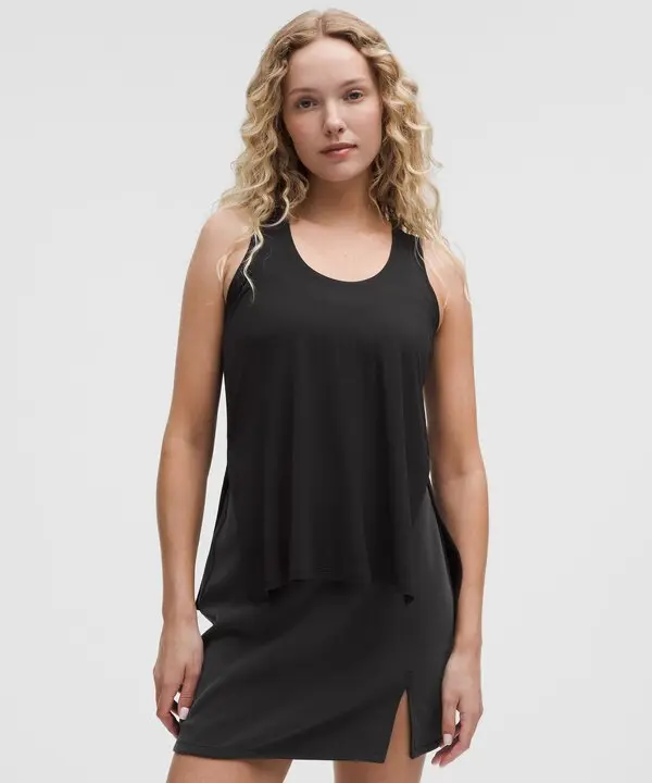 Lululemon Silkappeal Side-slit Tank Top - Black