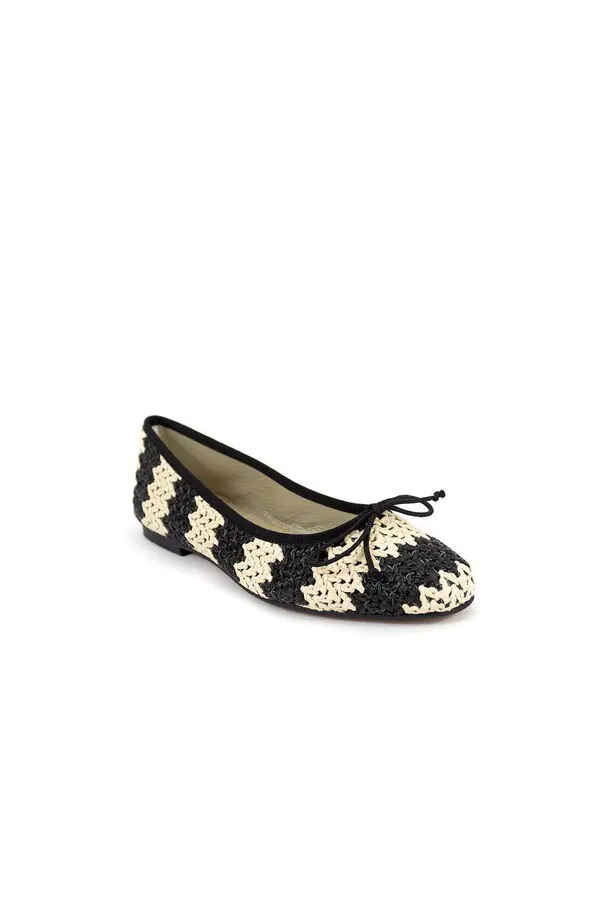 MENINA STEP Patricia Raffia Ballerinas