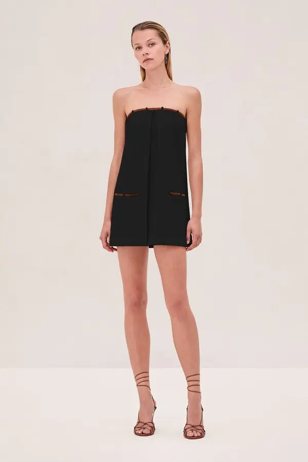 Alexis Jenning Strapless Mini Dress - Black
