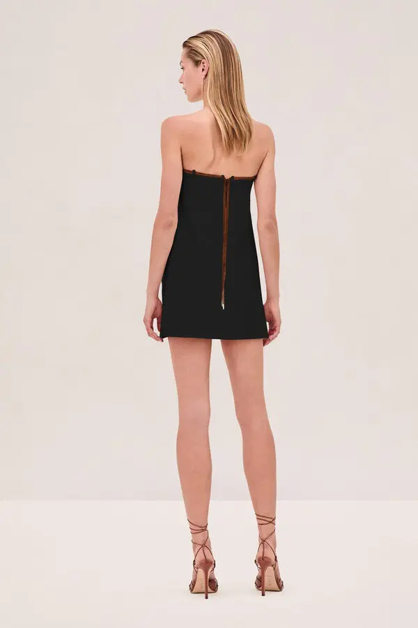 Alexis Jenning Strapless Mini Dress - Black