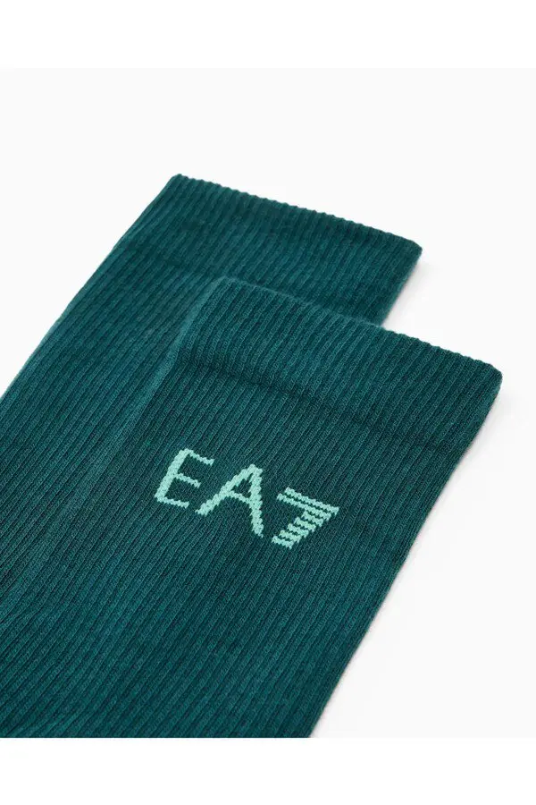 EA7 Stretch-cotton Blend Socks - Green