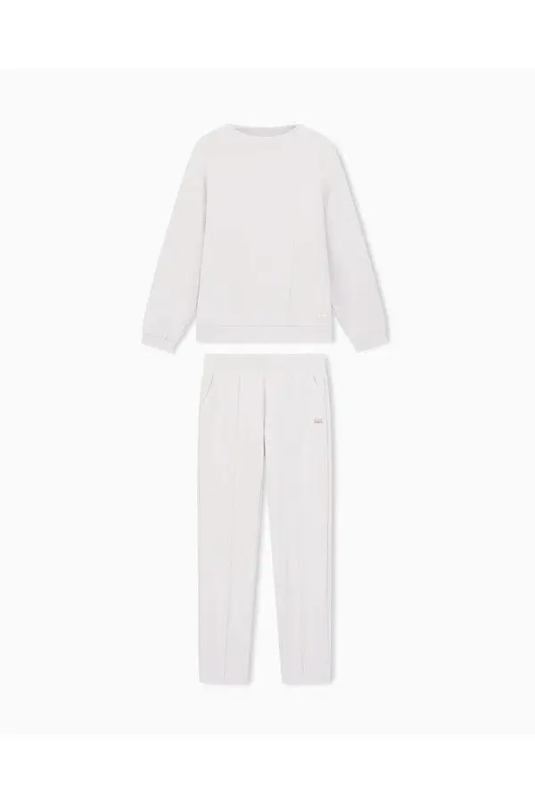 EA7 Core Lady Tracksuit In Stretch Modal Blend - Natural