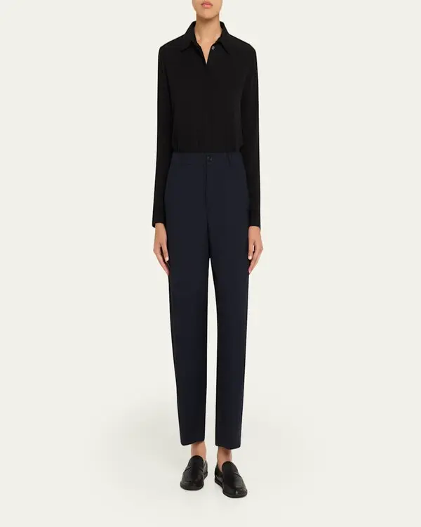 Marni Elastic Waistband Straight-leg Trousers