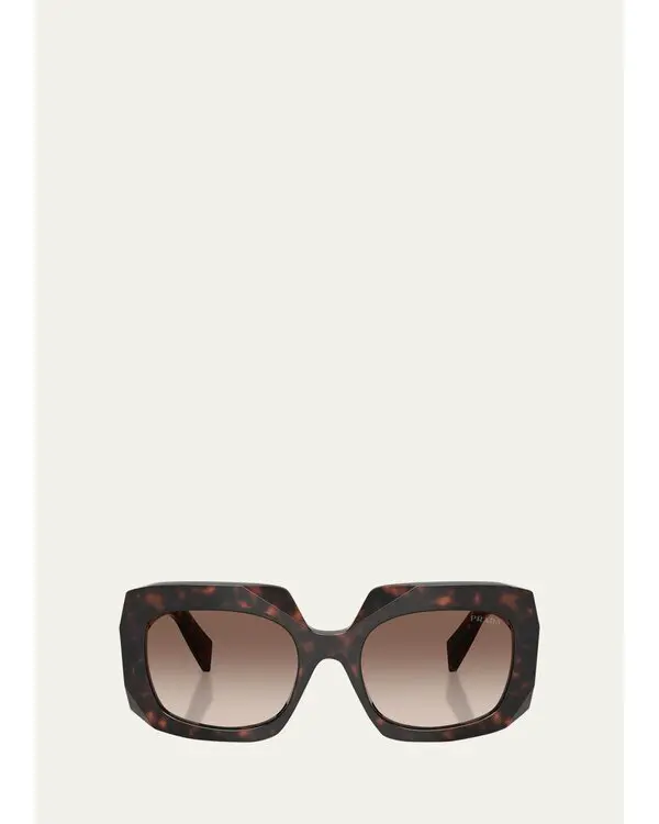 Prada Acetate Square Sunglasses - Tortoise
