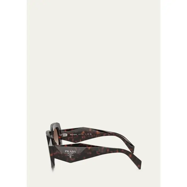 Prada Acetate Square Sunglasses - Tortoise