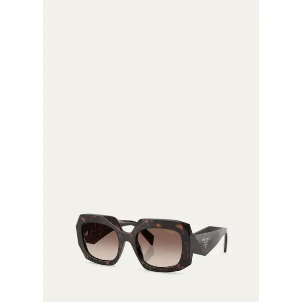 Prada Acetate Square Sunglasses - Tortoise