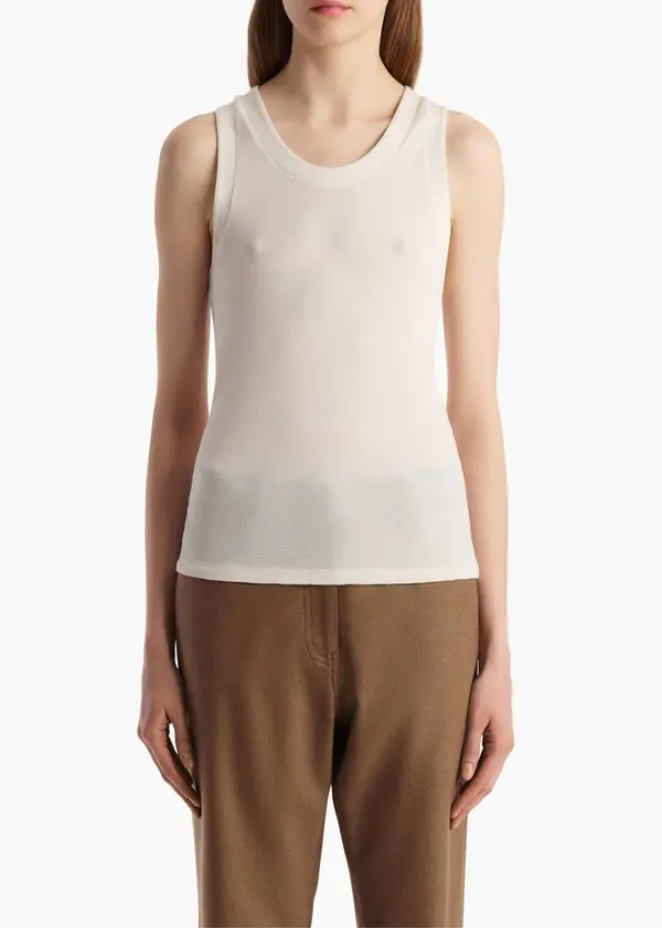 Khaite Isha Tank Top - Cream