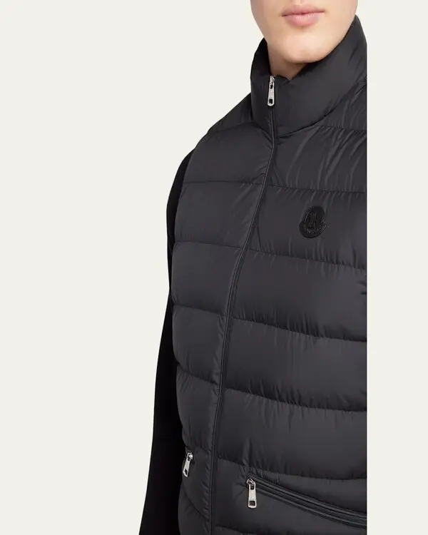 Moncler Treompan Nylon Down Puffer Vest - Black
