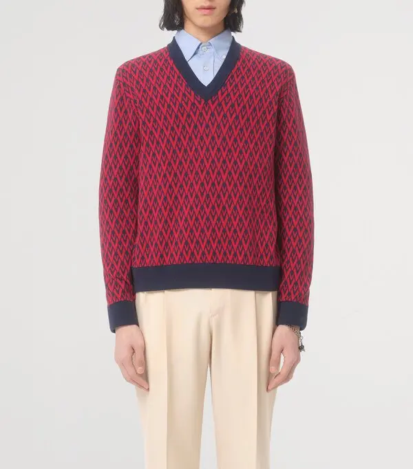 Valentino Garavani Wool Toute La V Sweater
