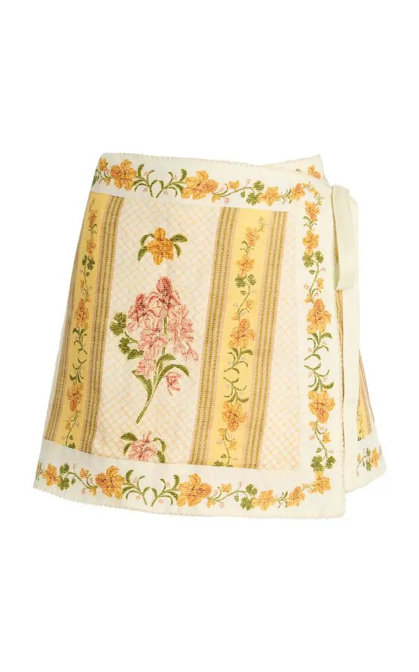 Agua Bendita Luna Cordillera Linen Pareo - Neutral