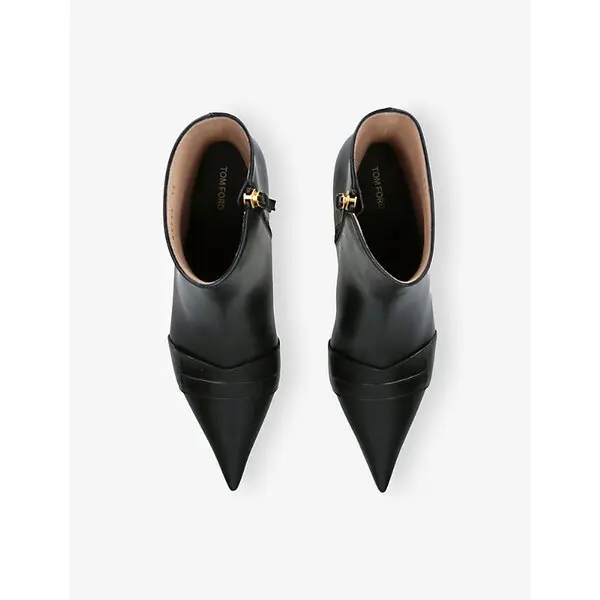 TOM FORD Eva 55 Leather Heeled Ankle Boots