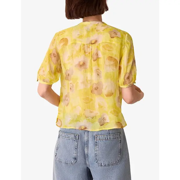 Whistles Floral-print Lyocell Blouse