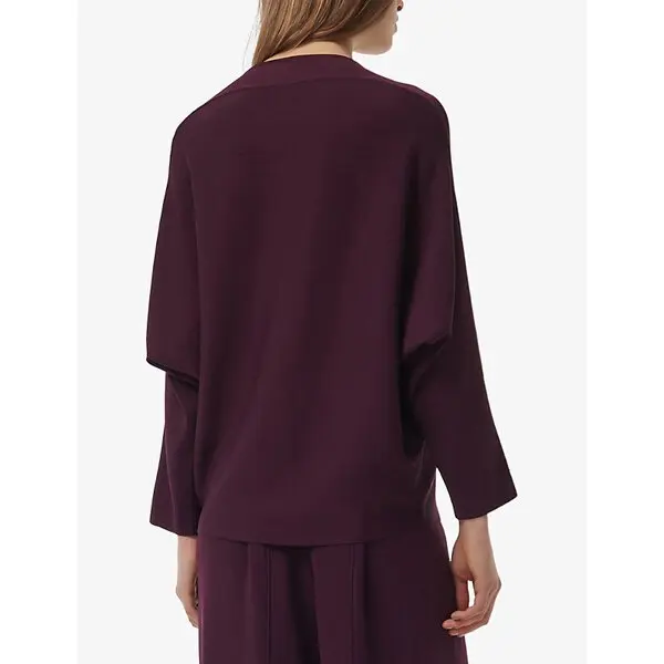 LEEM Batwing-sleeve Knitted Jumper