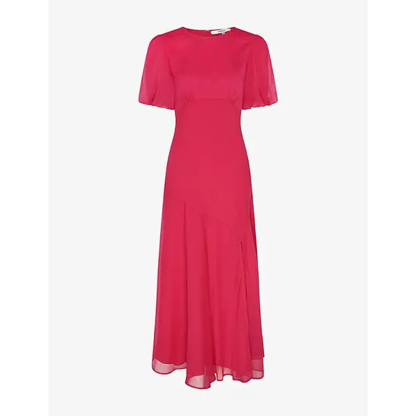 OMNES Woven Maxi Dress - Magenta
