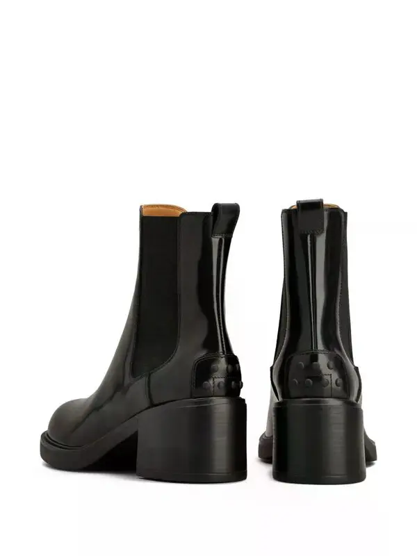 TOD'S Leather Chelsea Boots - Black