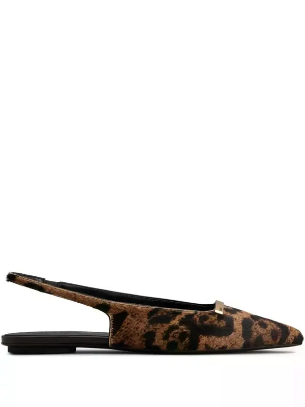 TOD'S Pointed-toe Slingback Pumps - Brown