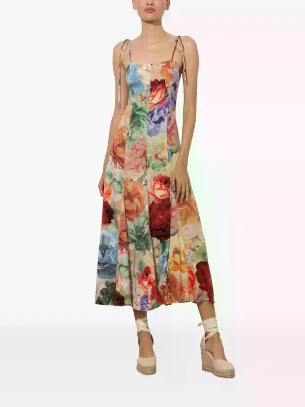 Alice + Olivia Jeanette Floral-print Midi Dress