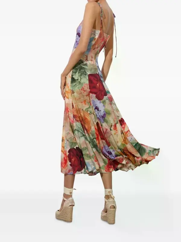Alice + Olivia Jeanette Floral-print Midi Dress
