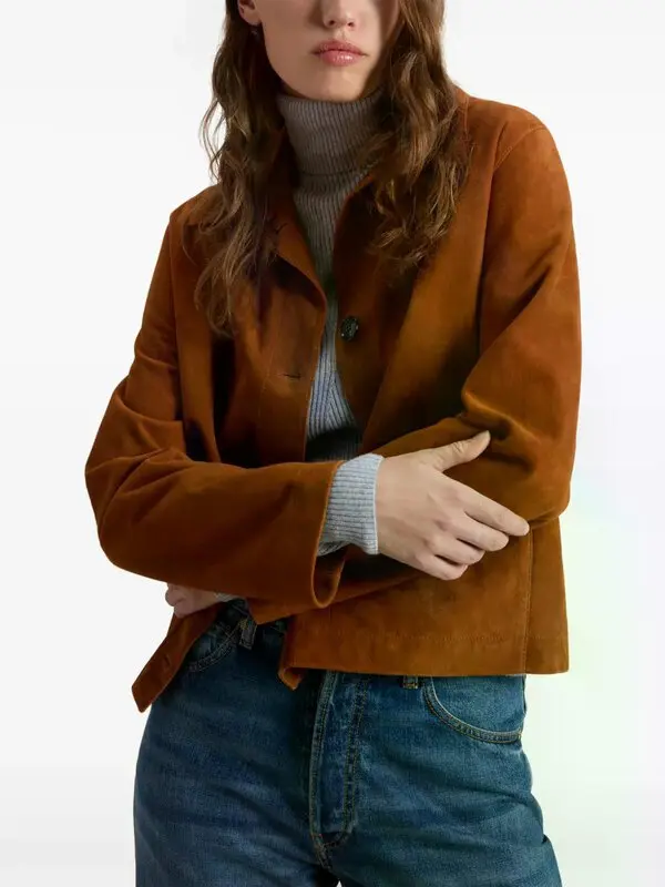 Woolrich Light Suede Jacket - Orange