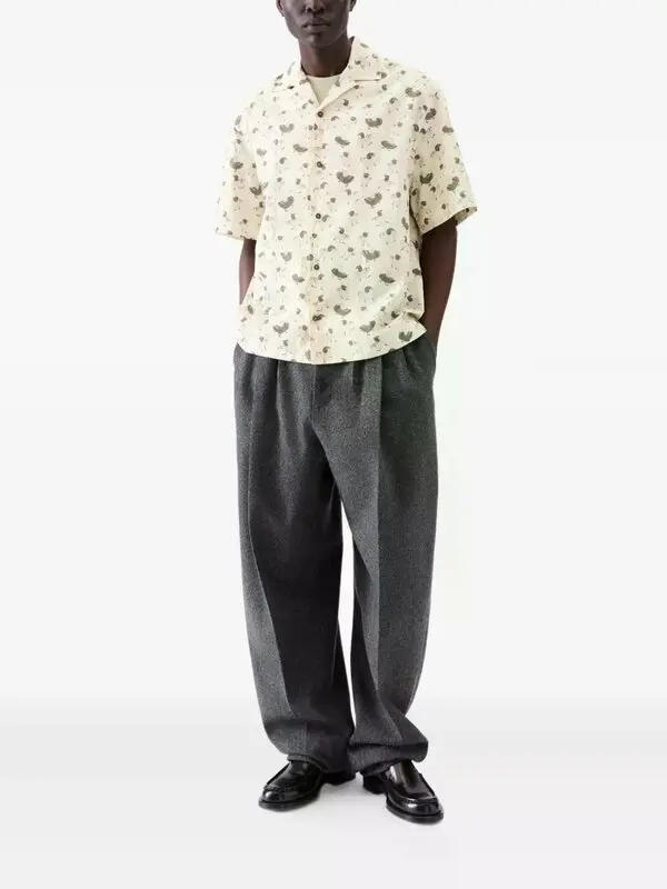 Jacquemus Floral-print Short-sleeve Shirt