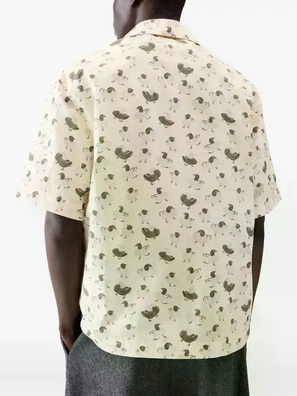 Jacquemus Floral-print Short-sleeve Shirt