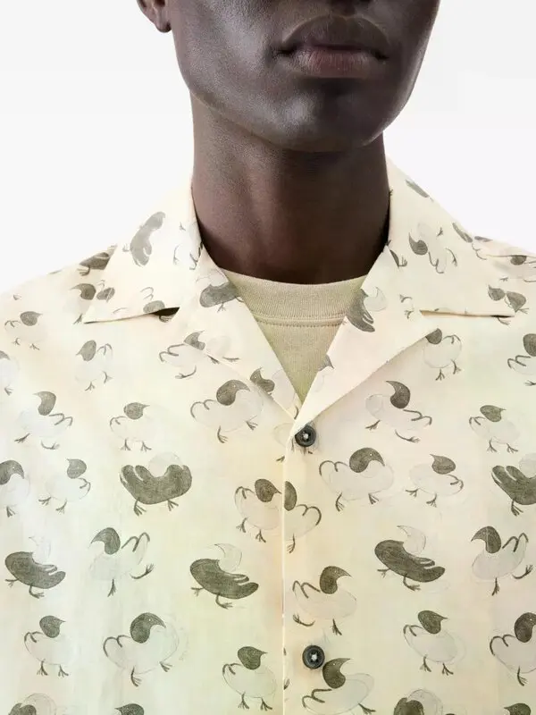 Jacquemus Floral-print Short-sleeve Shirt