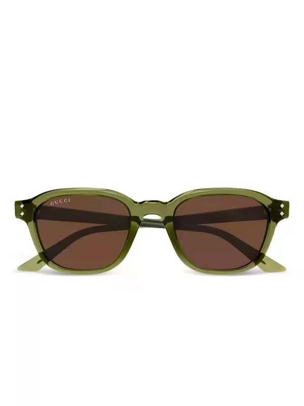 Gucci Square-frame Sunglasses - Green