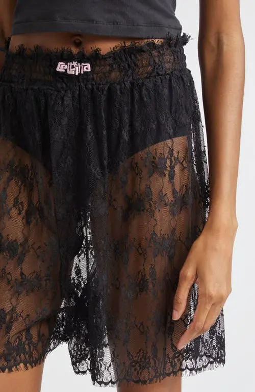 Collina Strada Floral Lace Boxer Shorts