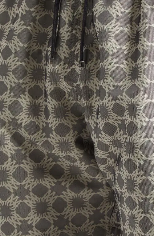 Amiri Quad Monogram Print Swim Trunks