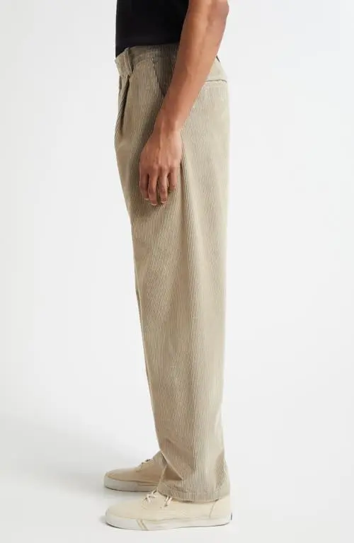 THE ELDER STATESMAN Pleated Corduroy Trousers
