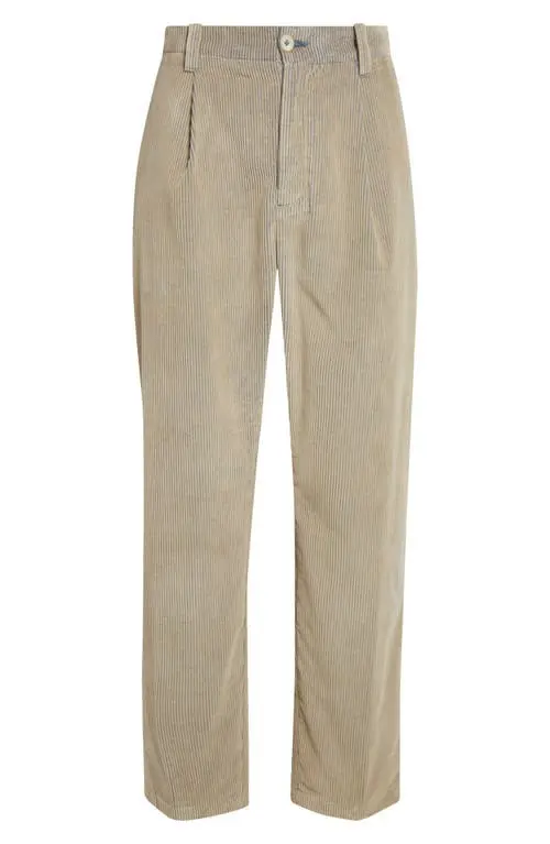 THE ELDER STATESMAN Pleated Corduroy Trousers