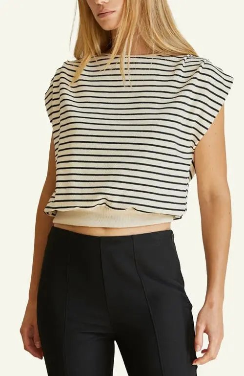 CRESCENT Stripe Knit Top