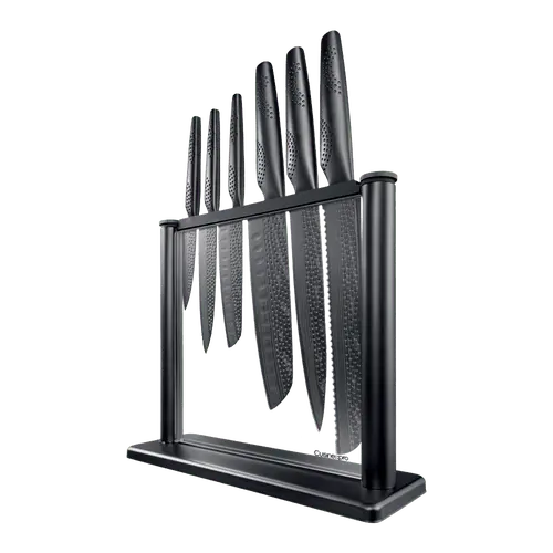 CUISINE::PRO® Id3® Samurai 7-piece Gozen Knife Block - Black