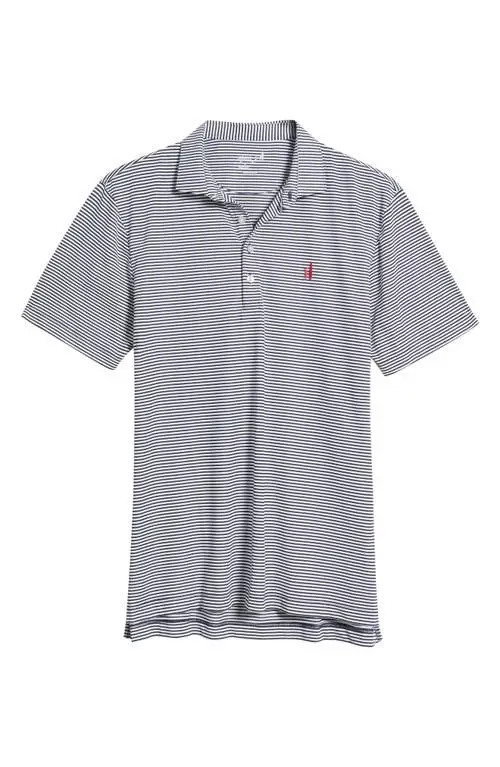 Johnnie-o Dru Stripe Performance Polo - Navy