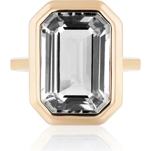 Goshwara Manhattan Cocktail Ring - Clear