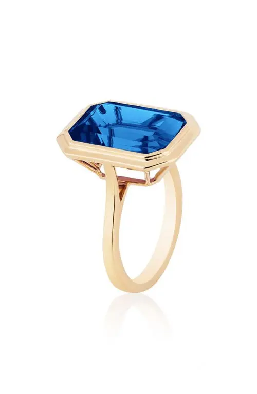 Goshwara Manhattan Cocktail Ring - Deep Blue