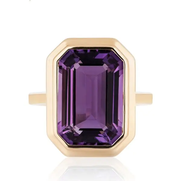 Goshwara Manhattan Cocktail Ring - Purple