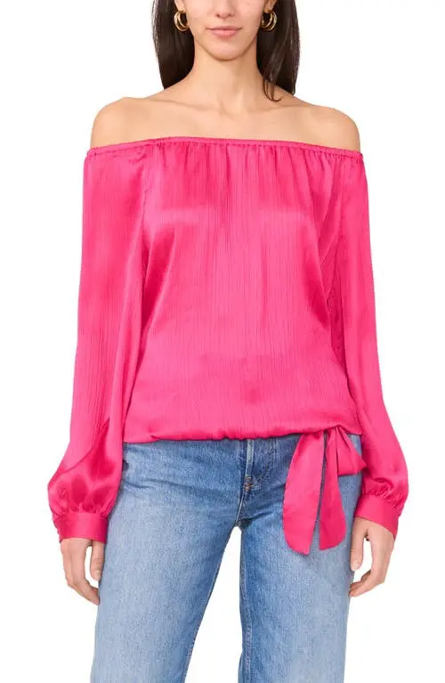 Vince Camuto Off The Shoulder Tie Hem Top