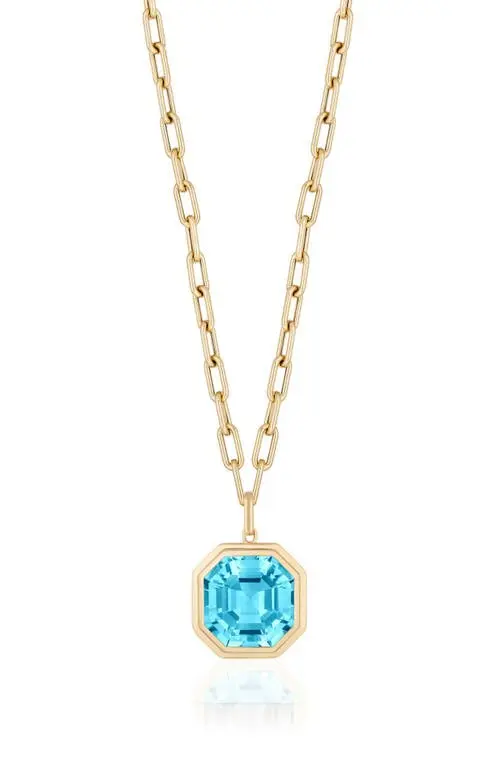 Goshwara Manhattan Pendant Necklace - Pale Blue