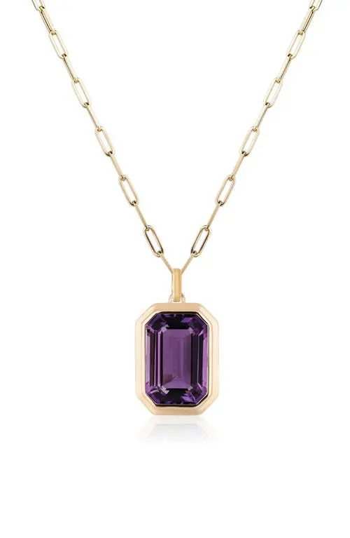 Goshwara Manhattan Pendant Necklace - Amethyst