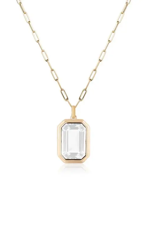 Goshwara Manhattan Pendant Necklace - Quartz