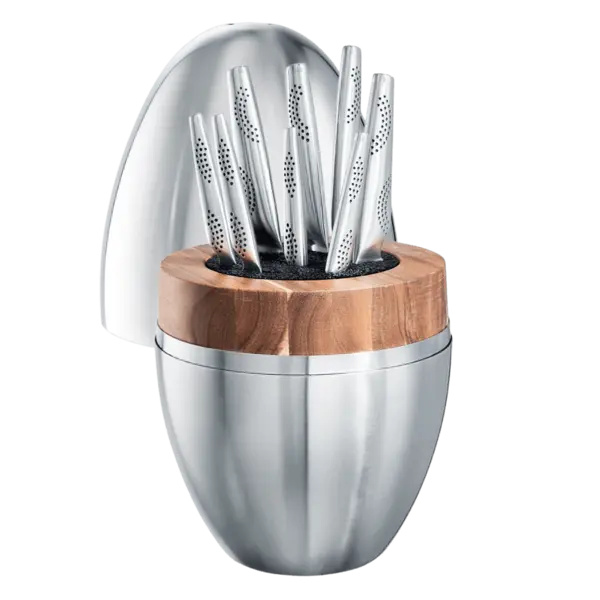 CUISINE::PRO® Id3® The Egg Knife Block 9 Piece - Stainless Steel