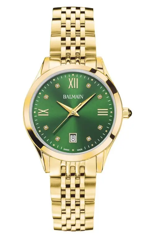 Balmain Classic Diamond Bracelet Watch - Yellow Gold Pvd Coating