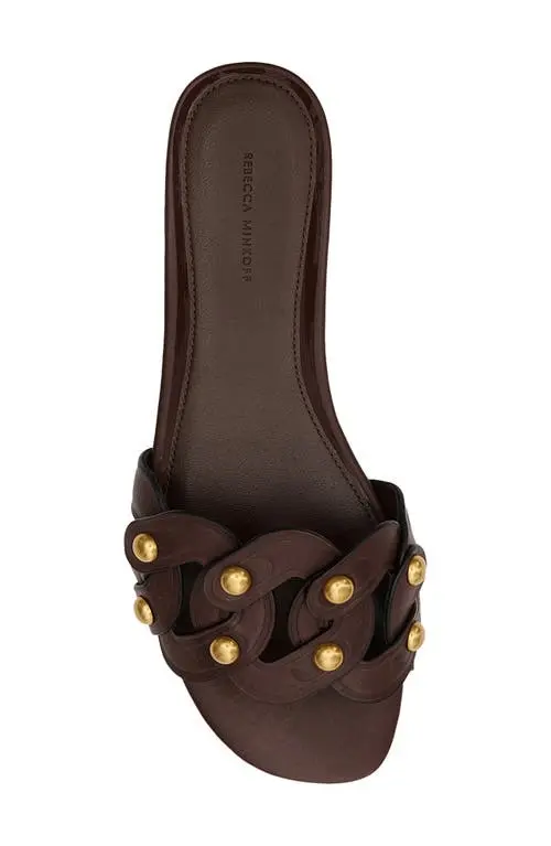 Rebecca Minkoff Chain Slide Sandal - Brunette
